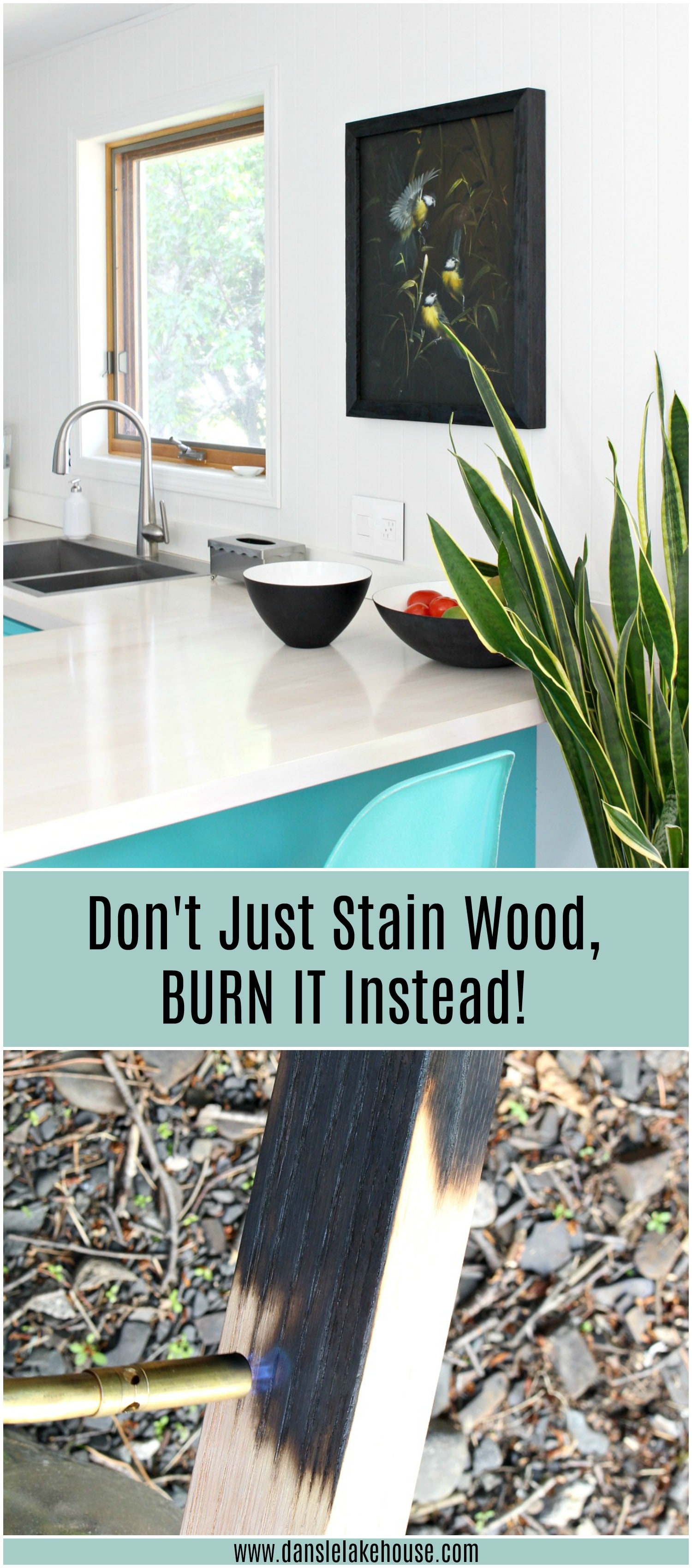 New Kitchen Art + Smaller Wood Burning Project Idea | Dans le Lakehouse