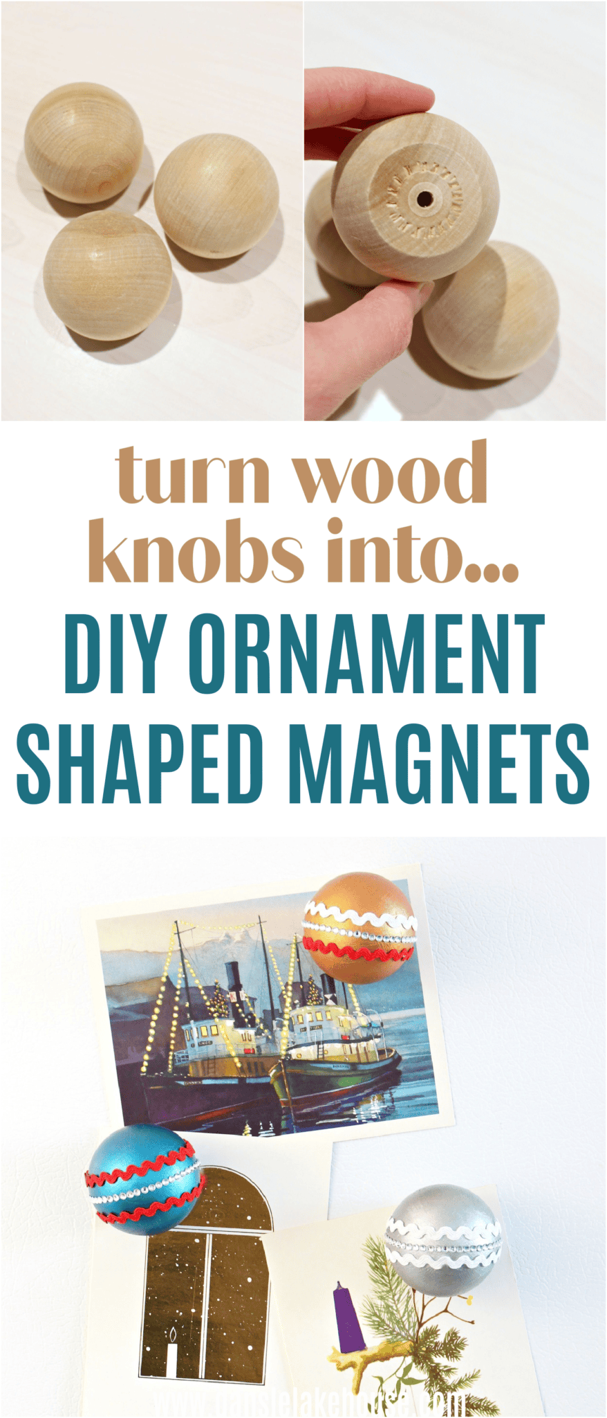 DIY Vintage Ornament Inspired Magnets | Dans le Lakehouse