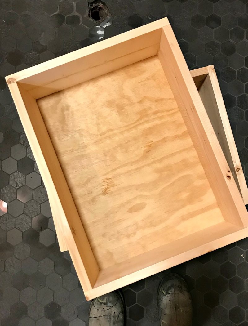 DIY Wood Storage Cubbies with Mid-Century Modern Inspired Metal Details ...