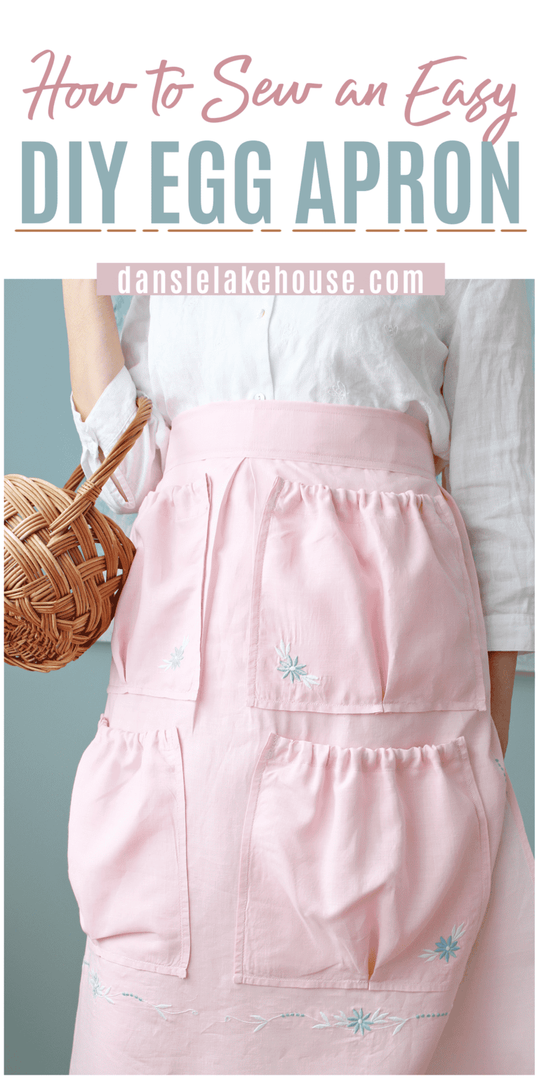 DIY Egg Apron (Upcycled Tablecloth) | Dans le Lakehouse